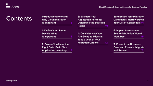 7 Steps For Successful Cloud Migration Planning Ardoq